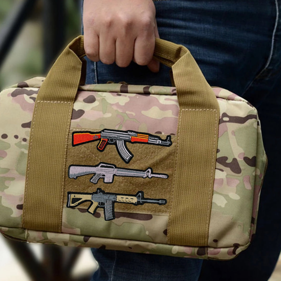 Assault Rifle Patches 4.5" | Military Guns M4 AK47 M16 Embroidered Pat ...