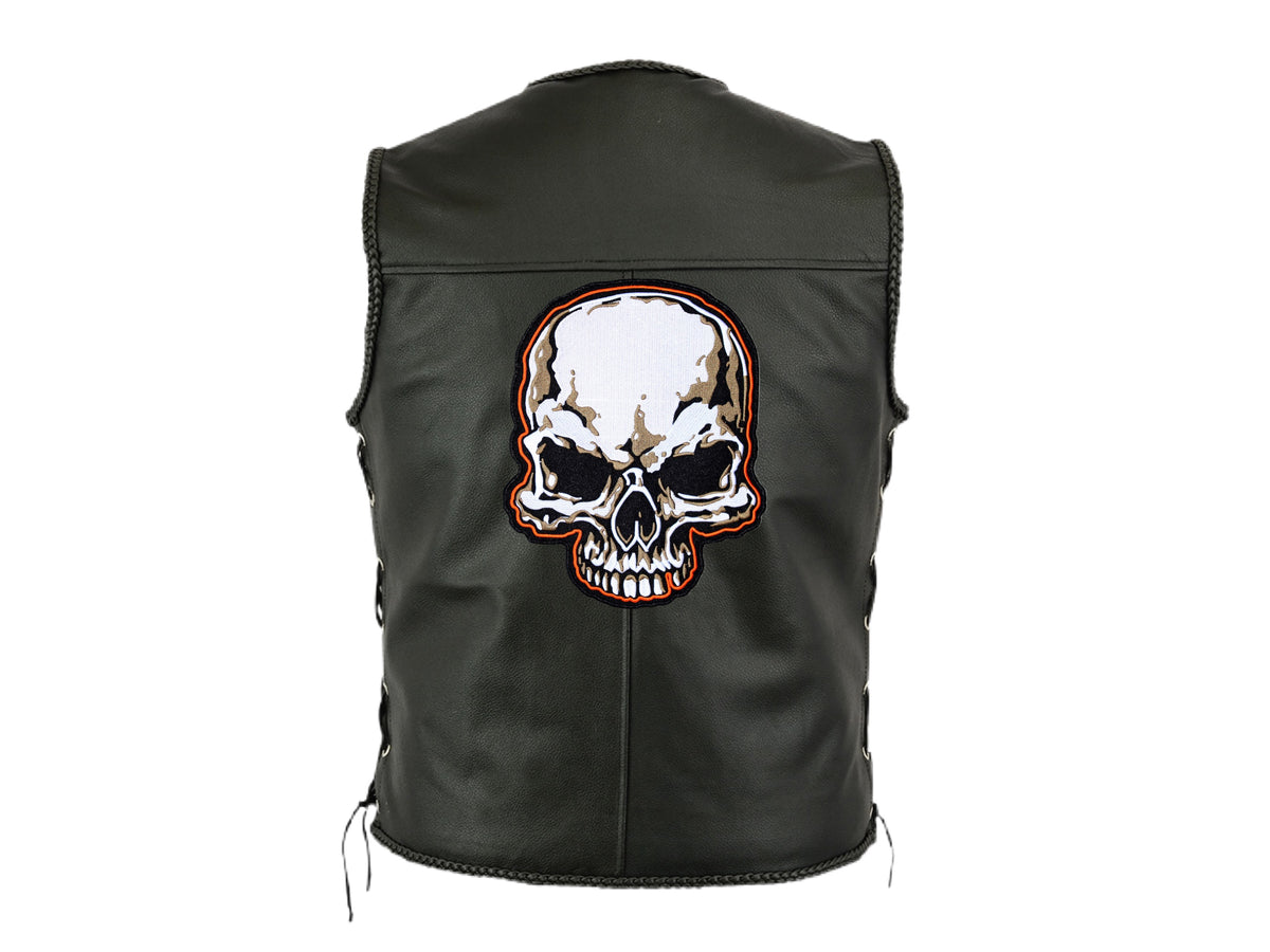 Camo Skull Patch 10" | Skeleton Realistic Metal Half Skull | Embroider ...