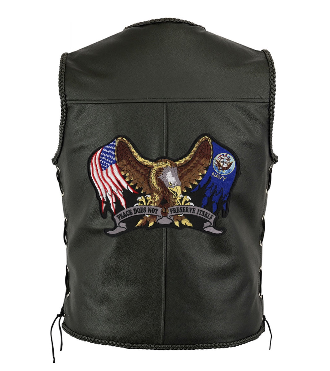 US Military Eagle Patch 11" | Patriotic Vet American Flag | Iron On Em ...