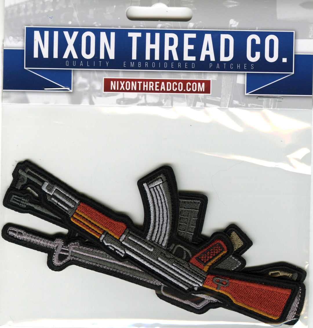 Assault Rifle Patches 4.5" | Military Guns M4 AK47 M16 Embroidered Pat ...