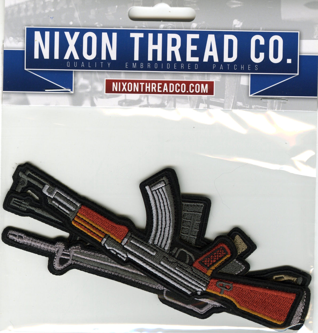 Assault Rifle Patches 4.5" | Military Guns M4 AK47 M16 Embroidered Pat ...